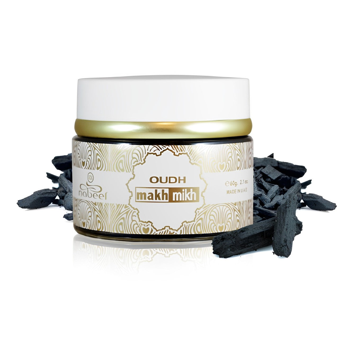 Nabeel Perfumes Heritage Collection Oudh Makh Mikh Incense 60g - White